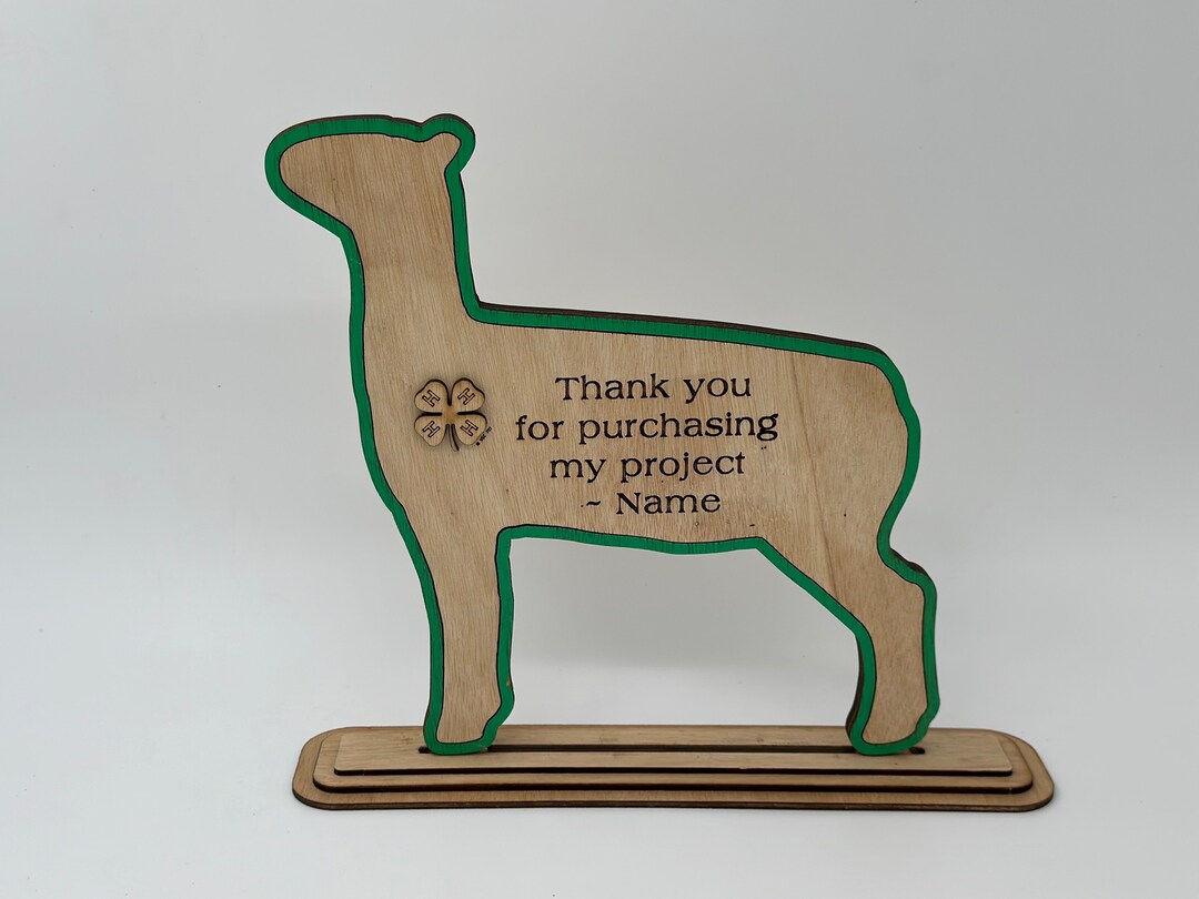 Market Lamb Buyer Gift: Personalized Livestock Show Trophy - Etsy