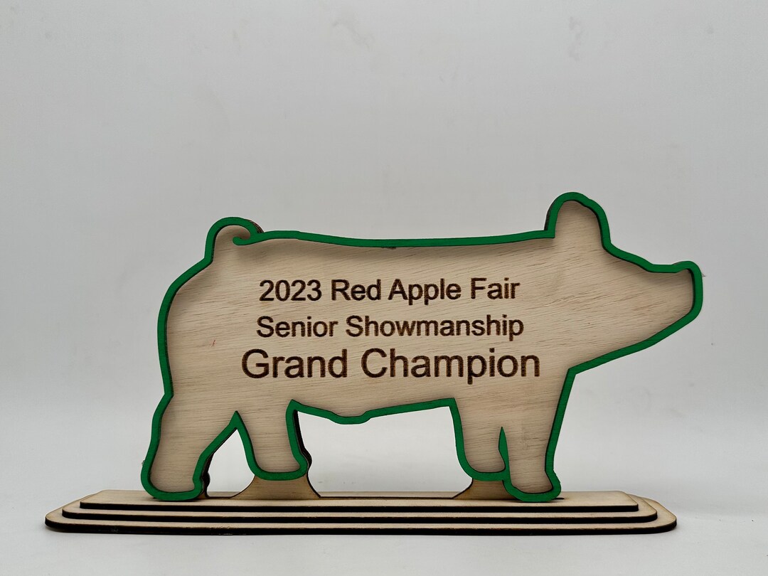 Pig / Hog Show Award for 4-H or Other Livestock Shows or - Etsy