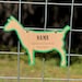 Customizable Oberhasli Goat Stall Tag or Name Plate Label for Fairs and ...