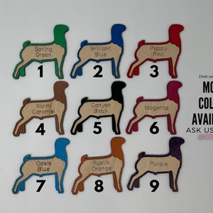 5" Cavy Cage Tag Pen Stall Name Plate Label for Livestock Shows Guinea ...