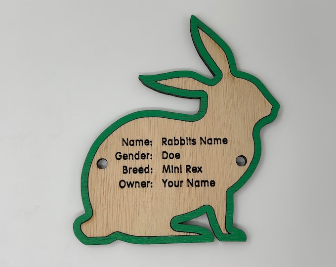 Livestock Exhibitor Name Sign for Show Rabbit- Show Rabbit Sign for ...
