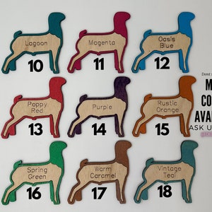 Customizable Pig Hog Stall Tag or Name Plate Label for Fairs and ...