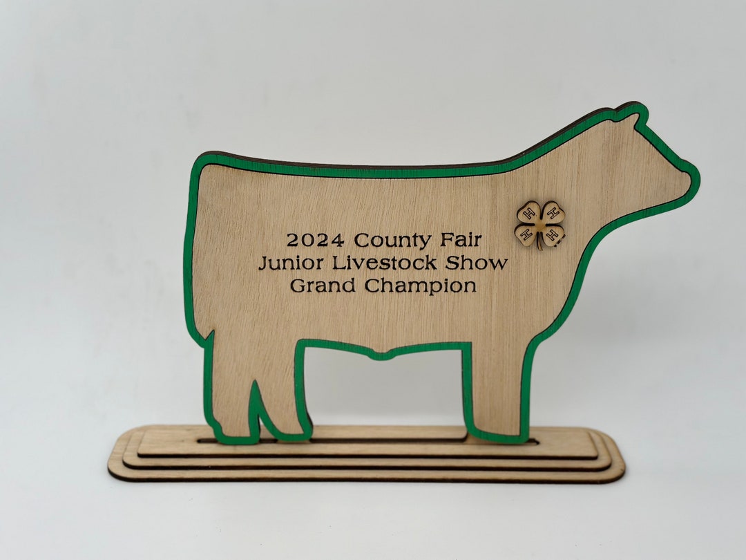 Customizable Market Steer Award: Livestock Show Trophy - Etsy