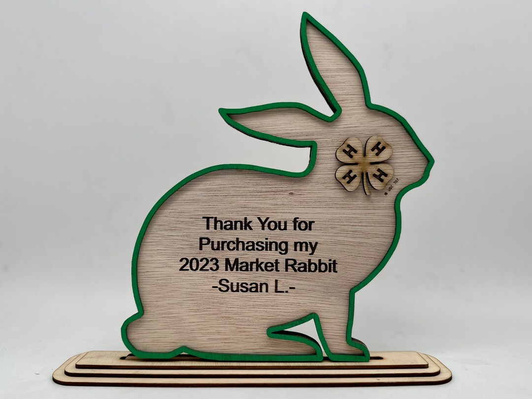 4-H Buyers Gift for Market Rabbit Thank You Gift Sponsor Gift - Etsy