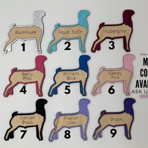 Customizable Pig Hog Stall Tag or Name Plate Label for Fairs and ...