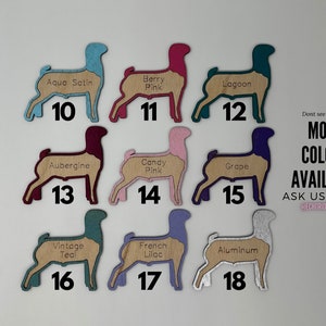 5" Cavy Cage Tag Pen Stall Name Plate Label for Livestock Shows Guinea ...