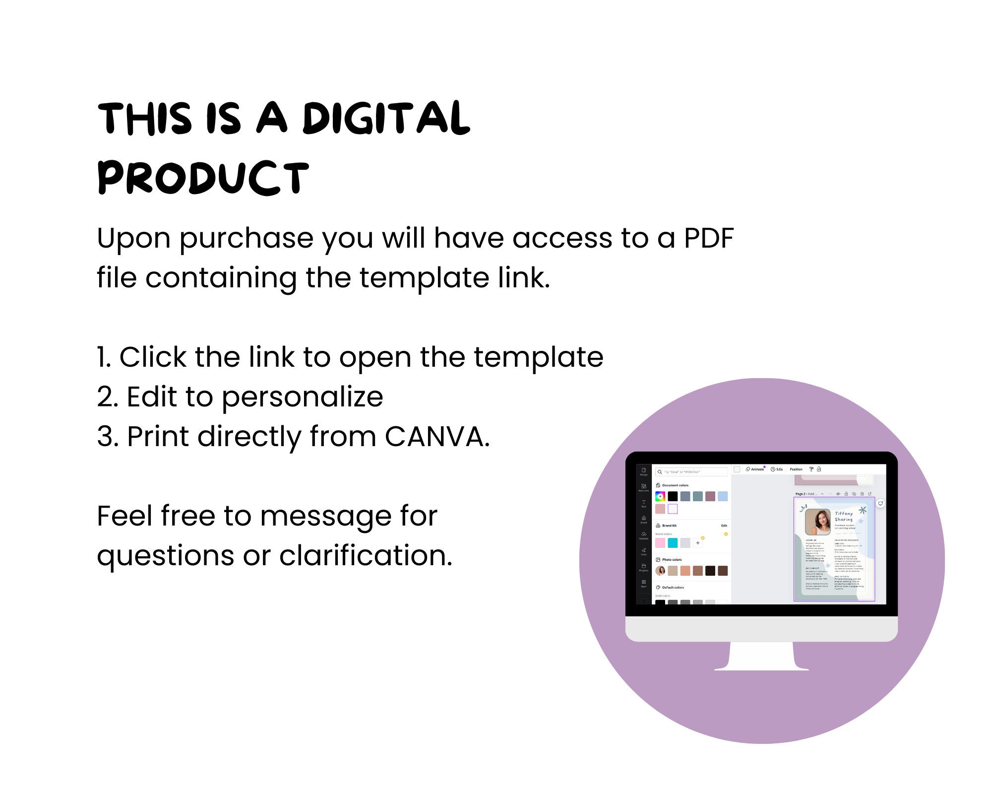 ECE Classroom Practicum Student Introduction Poster | CANVA Template ...