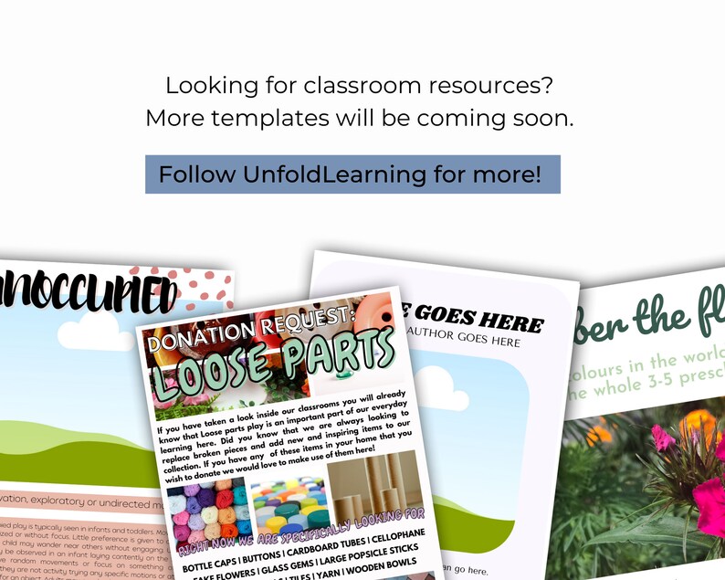Pedagogical Narration 7 in 1 Template Bundle 7 Documentation Templates ...