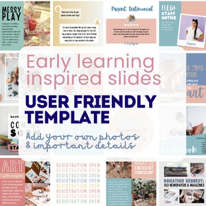 Early Learning Social Media Posts, Canva Template for Educators - Etsy