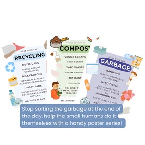 Classroom Garbage Bin Sorting Editable Canva Template, Compost ...