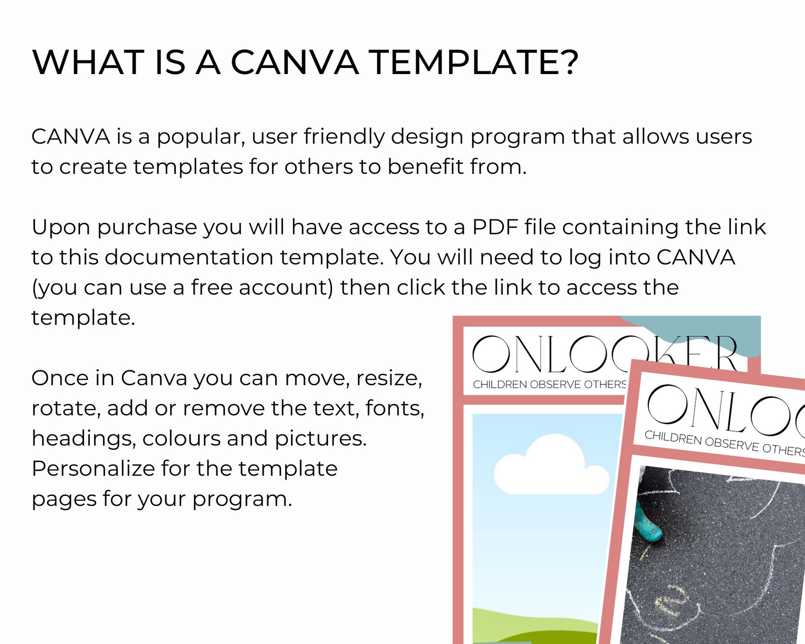 6 STAGES OF PLAY Poster Template for Canva | Pre-written Add Your Own ...