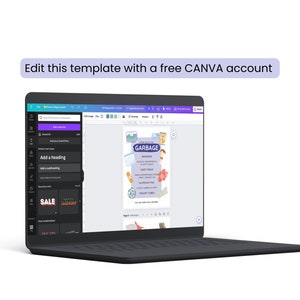 Classroom Garbage Bin Sorting Editable Canva Template, Compost ...