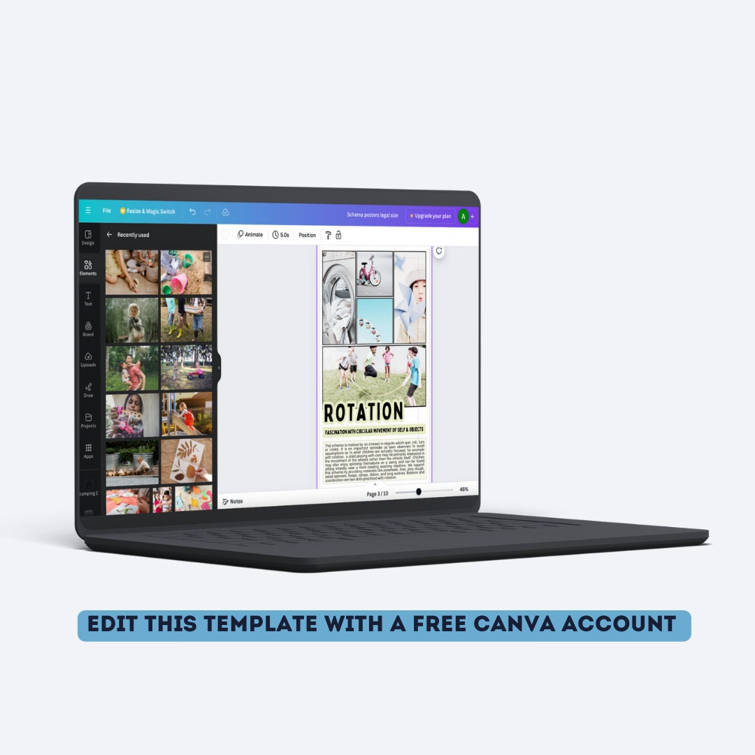 SCHEMA PLAY Posters Editable CANVA Template, 9 Play Schema Parent ...