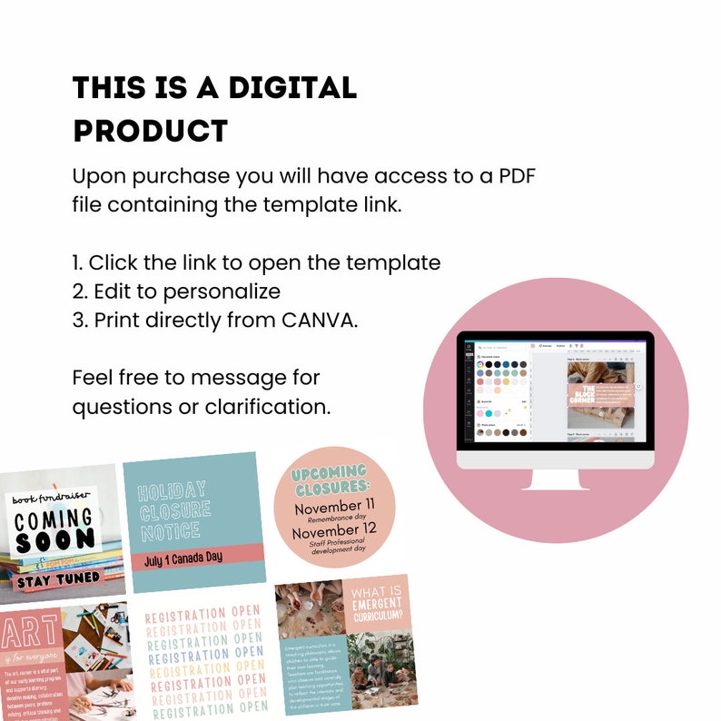 Early Learning Social Media Posts, Canva Template for Educators - Etsy