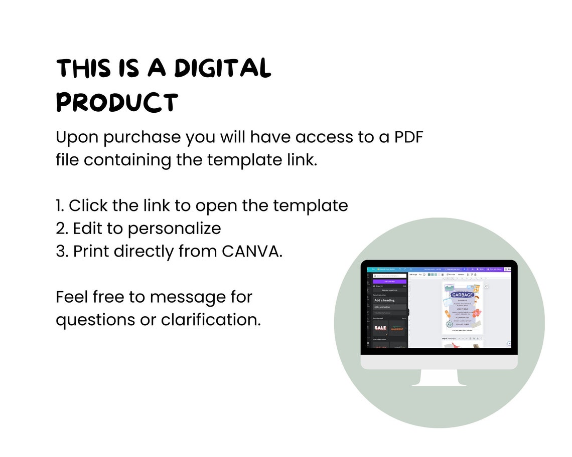 Classroom Garbage Bin Sorting Editable Canva Template, Compost ...