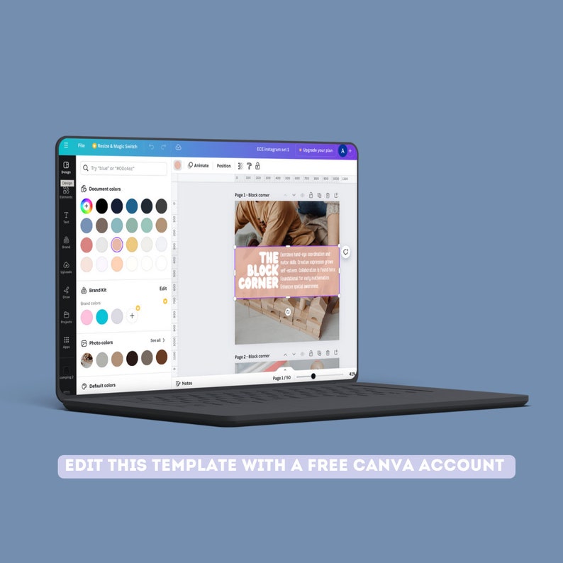 Early Learning Social Media Posts, Canva Template for Educators - Etsy