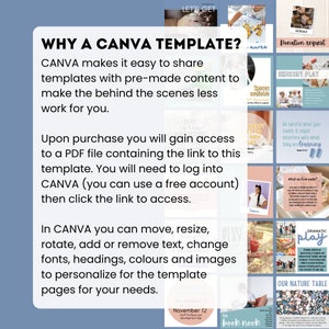 Early Learning Social Media Posts, Canva Template for Educators - Etsy