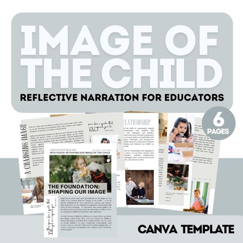 Image of the Child Reflective Questions | Educator Canva Template (6 ...