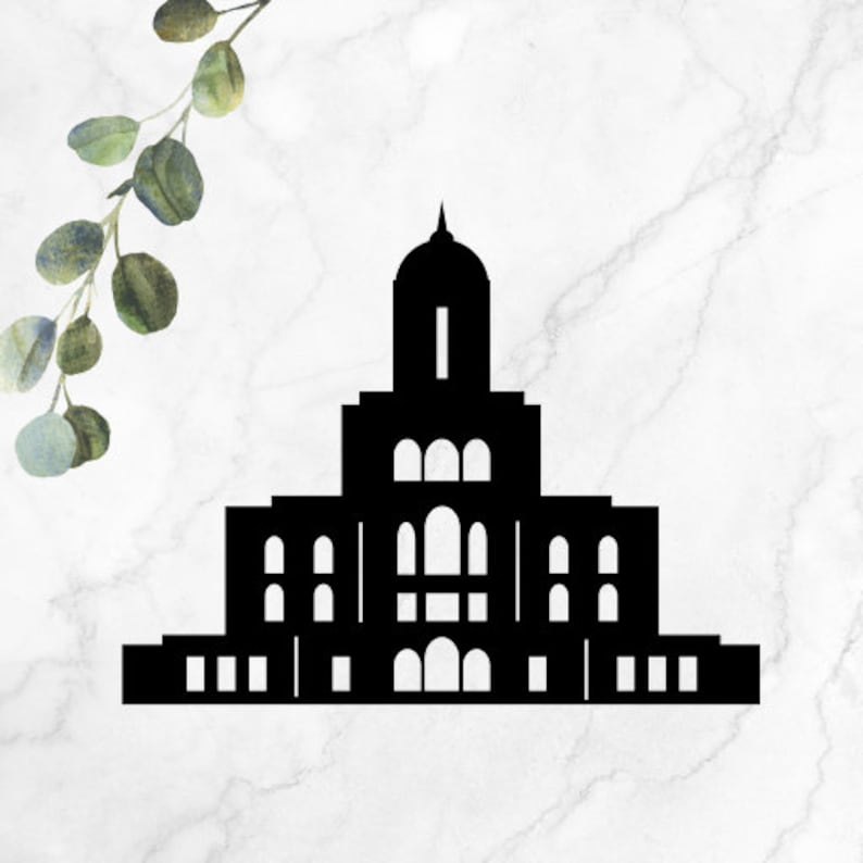 Deseret Peak Utah Temple LDS SVG, PNG, Cricut, Silhouette Digital File ...