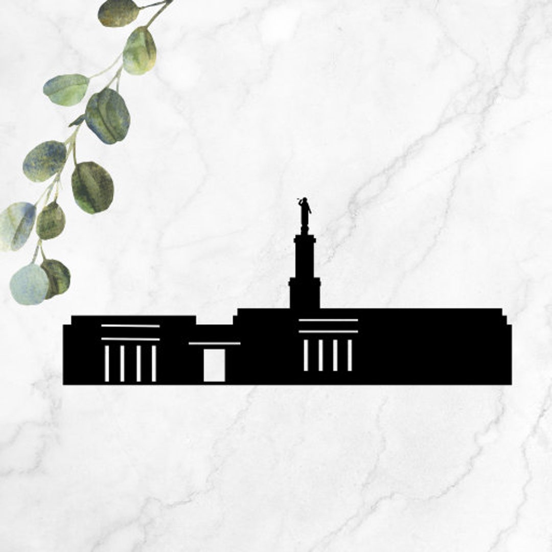 Monticello Utah Temple LDS - SVG, PNG, Cricut, Silhouette - Digital ...