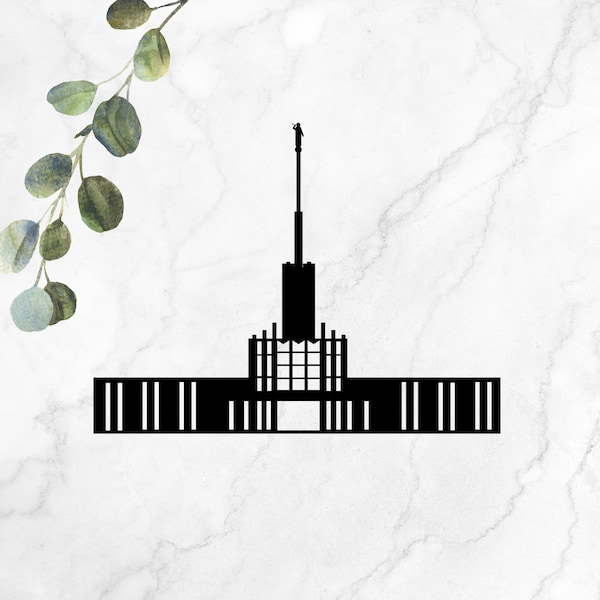 Atlanta Lds Temple Svg - Etsy