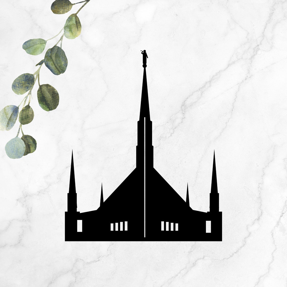 Dallas Texas Temple LDS - SVG, PNG, Cricut, Silhouette - Digital File ...