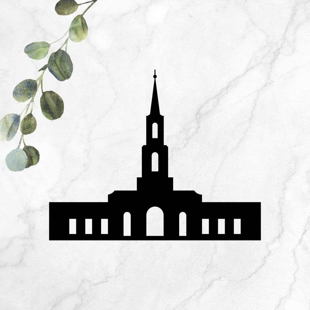 Des Moines Iowa Temple LDS - SVG, PNG, Cricut, Silhouette - Digital ...