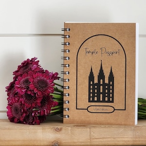USA Temple Passport Journal With Stickers - Etsy