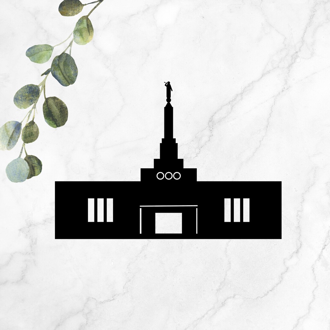 Spokane Washington Temple LDS SVG, PNG, Cricut, Silhouette Digital File ...