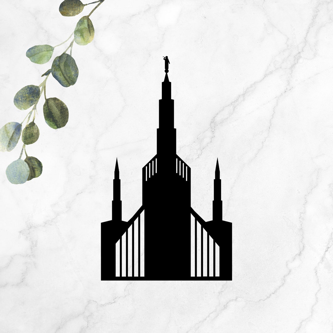 Portland Oregon Temple LDS - SVG, PNG, Cricut, Silhouette - Digital ...