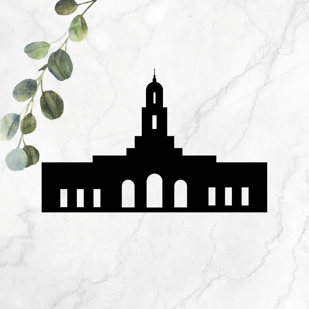 Grand Rapids Michigan Temple LDS - SVG, PNG, Cricut, Silhouette ...
