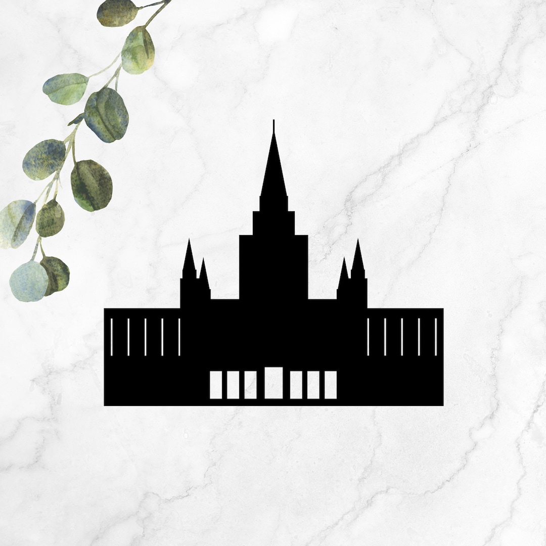 Oakland California Temple LDS - SVG, PNG, Cricut, Silhouette - Digital ...
