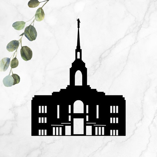 Red Cliffs Utah Temple LDS - SVG, PNG, Cricut, Silhouette - Digital ...