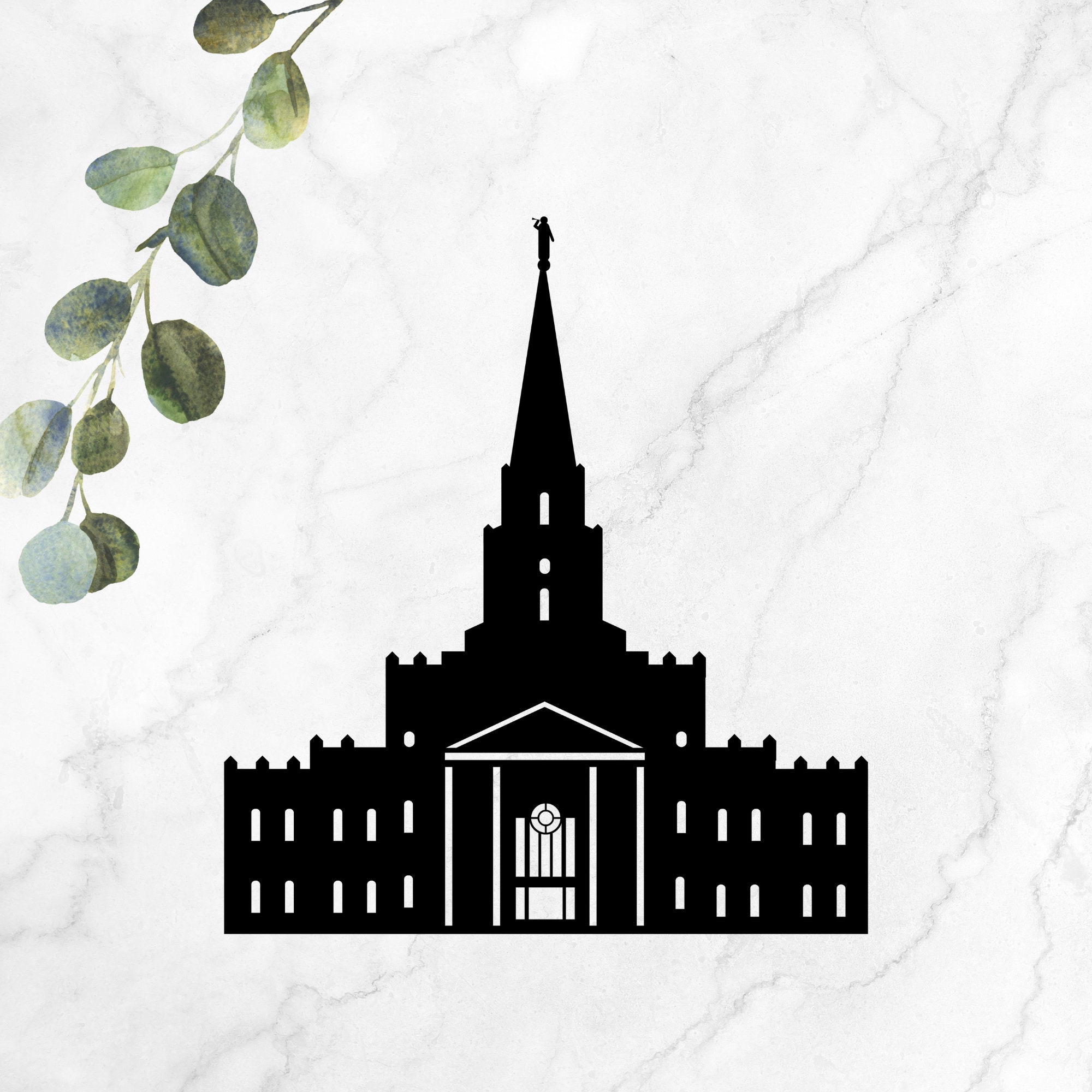 Houston Texas Temple LDS - SVG, PNG, Cricut, Silhouette - Digital File ...