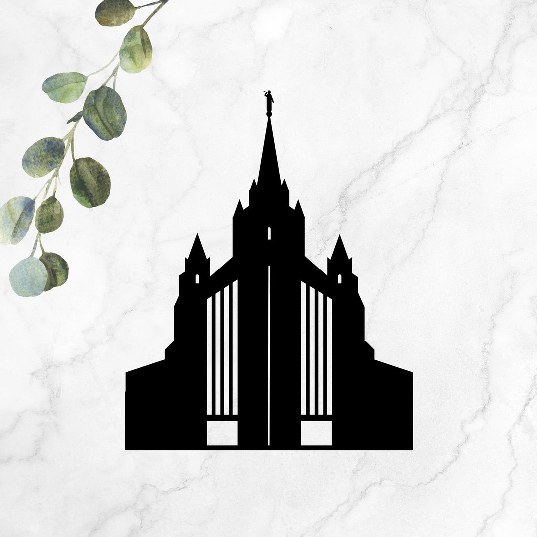 San Diego California Temple LDS - SVG, PNG, Cricut, Silhouette ...