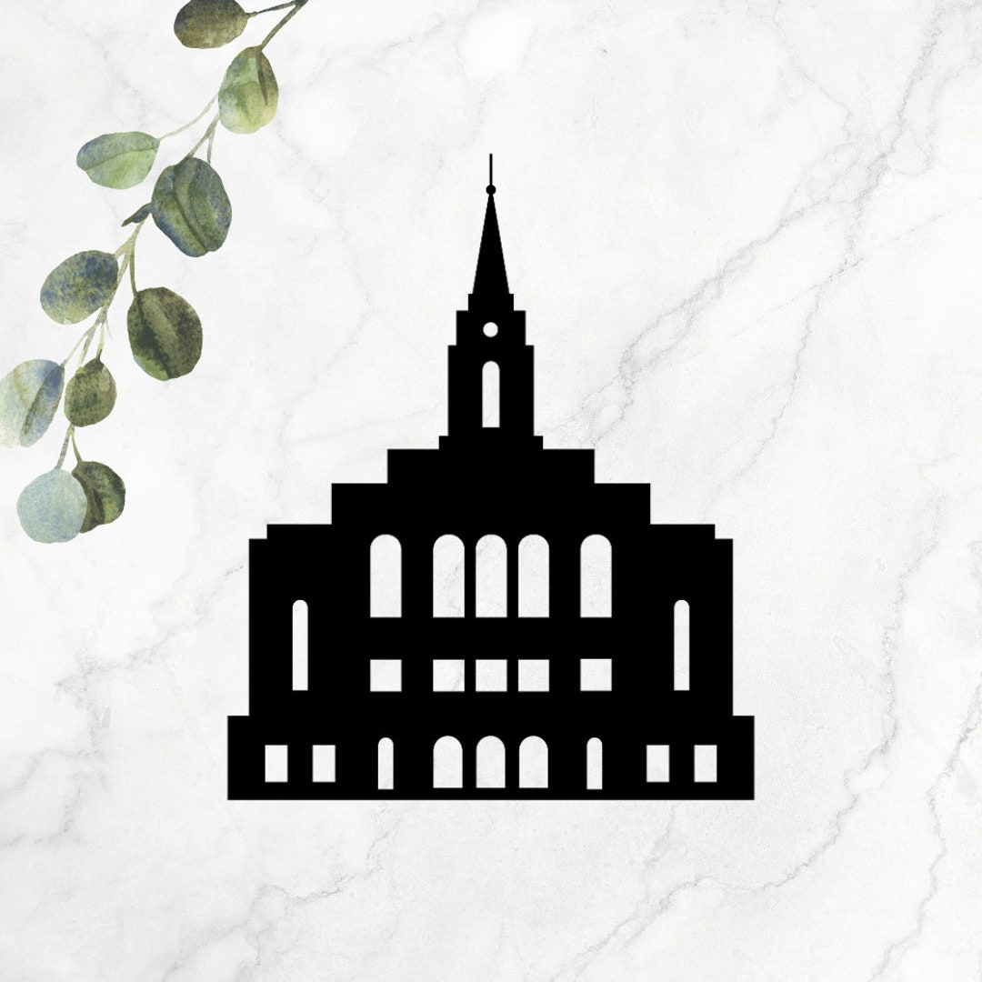 Provo Utah Rock Canyon Temple LDS - SVG, PNG, Cricut, Silhouette ...