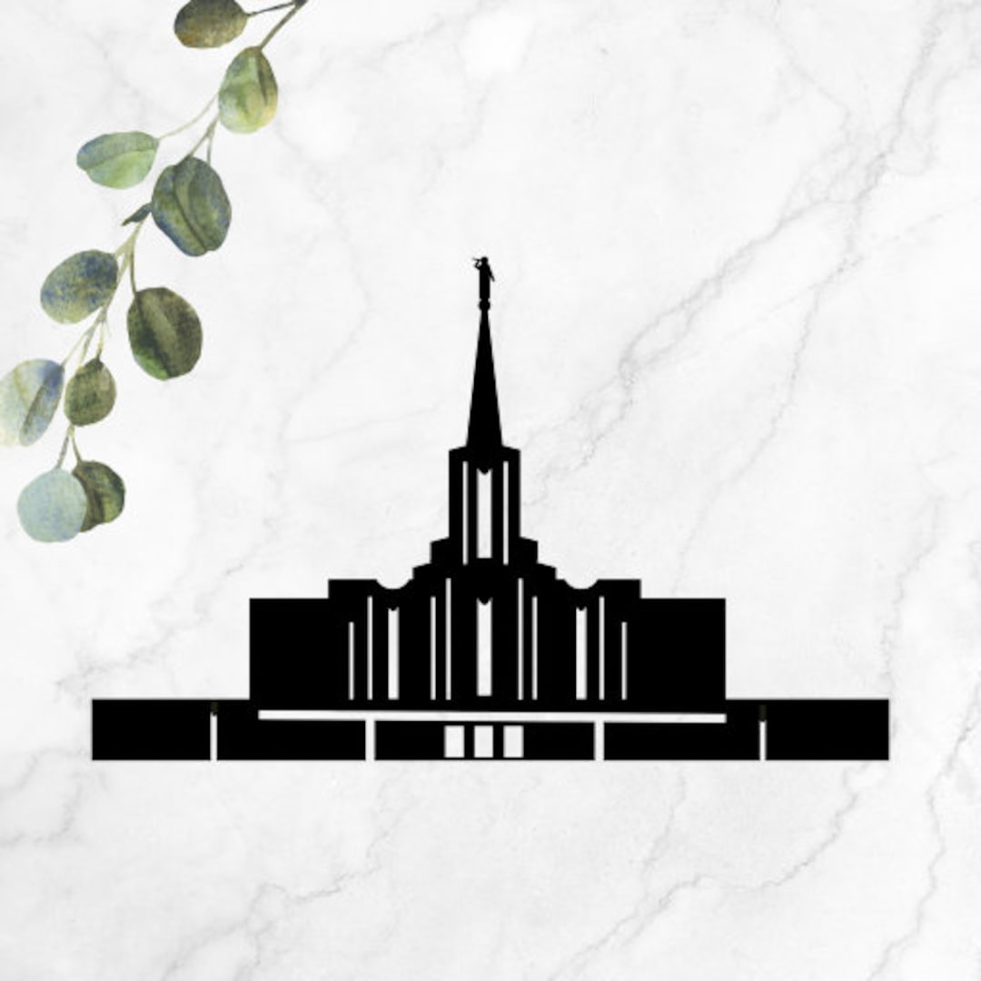 Jordan River Utah Temple LDS - SVG, PNG, Cricut, Silhouette - Digital ...