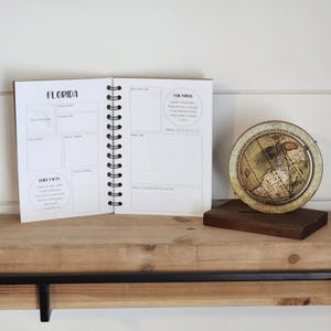 USA Travel Journal With Stickers - Memory Keepsake Book for Each State ...