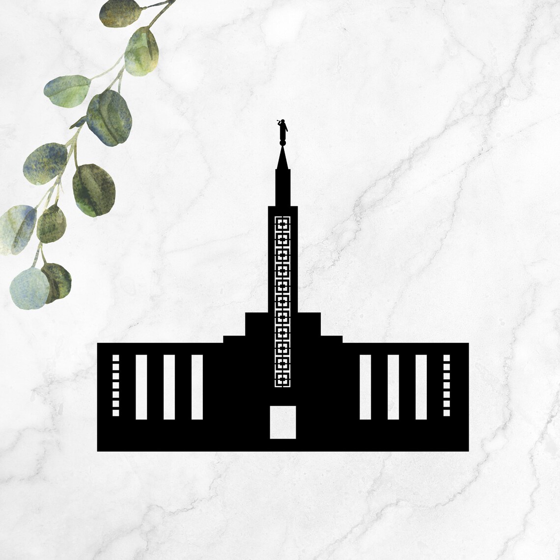 Los Angeles California Temple LDS - SVG, PNG, Cricut, Silhouette ...