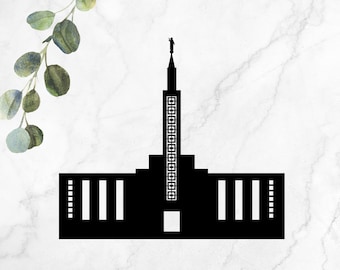 Modesto California Temple LDS SVG PNG Cricut Silhouette - Etsy
