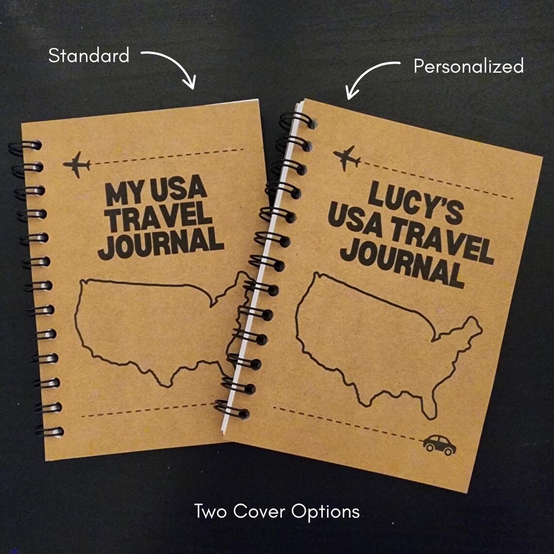 USA Travel Journal With Stickers - Memory Keepsake Book for Each State ...