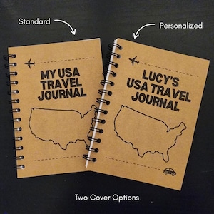 USA Travel Journal With Stickers - Memory Keepsake Book for Each State ...