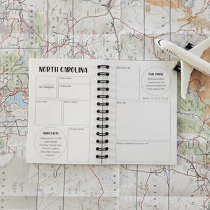USA Travel Journal With Stickers - Memory Keepsake Book for Each State ...