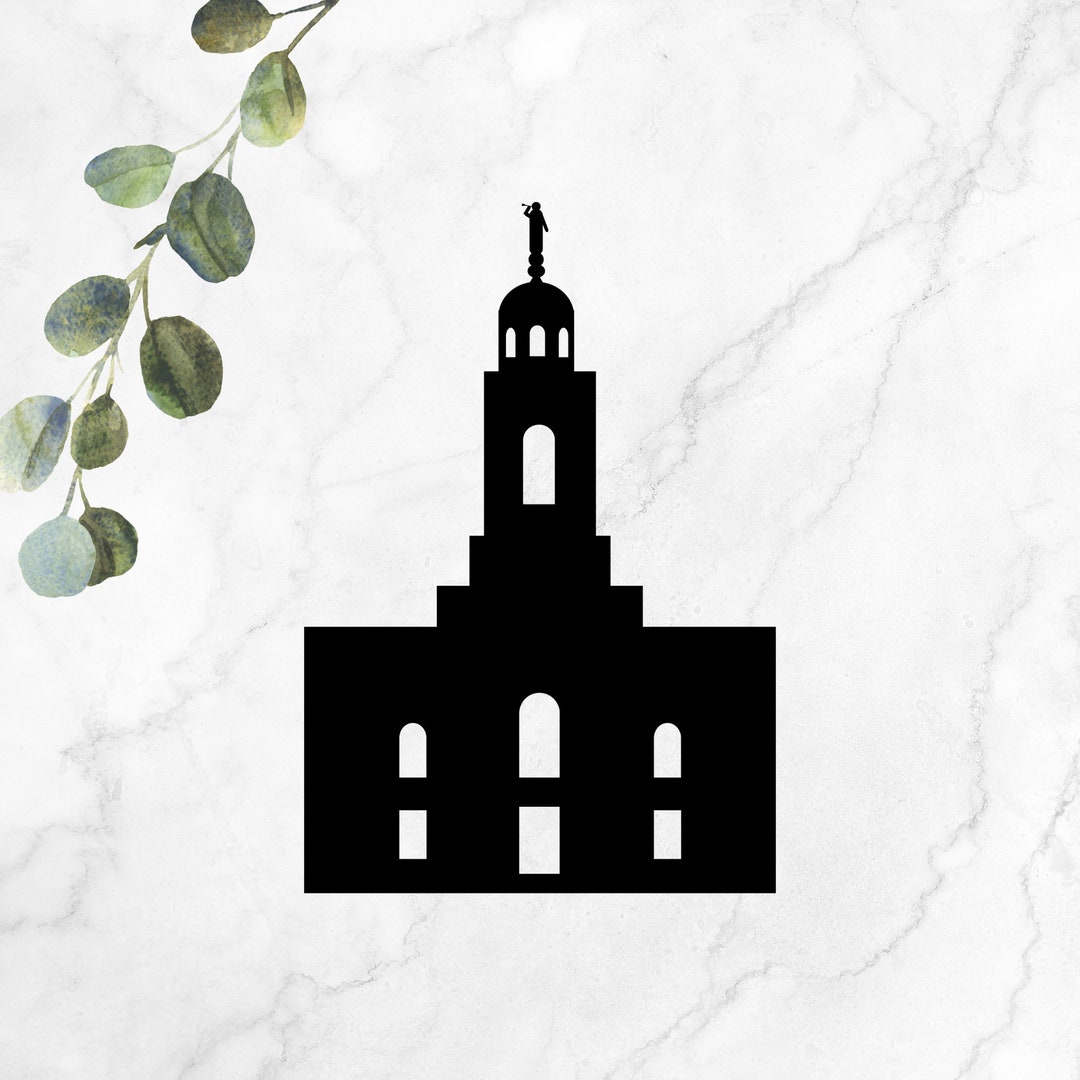 Feather River California Temple LDS - SVG, PNG, Cricut, Silhouette ...