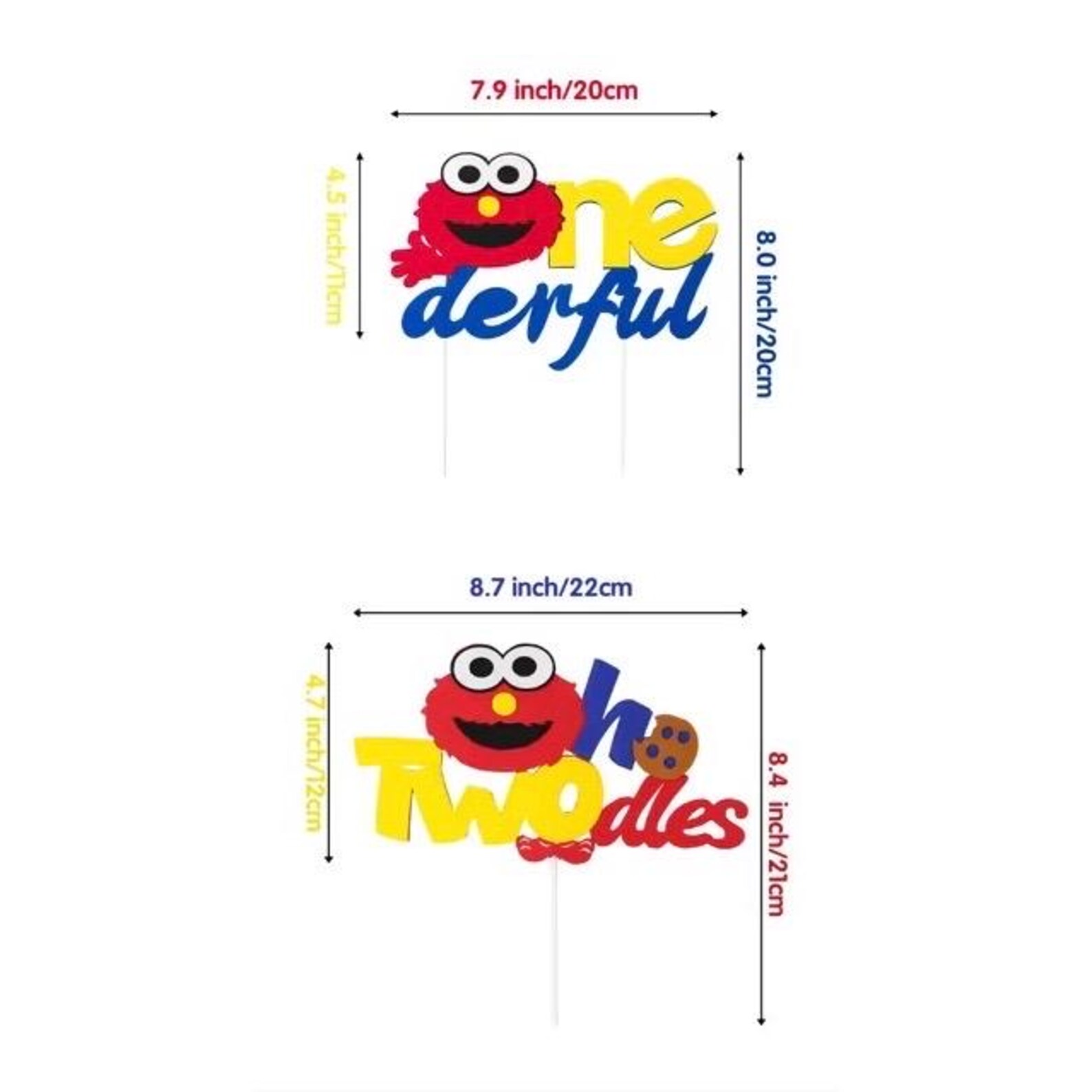 Elmo Cake Topper, 1st/2nd Birthday Cake Topper, Elmo Party Decoration ...