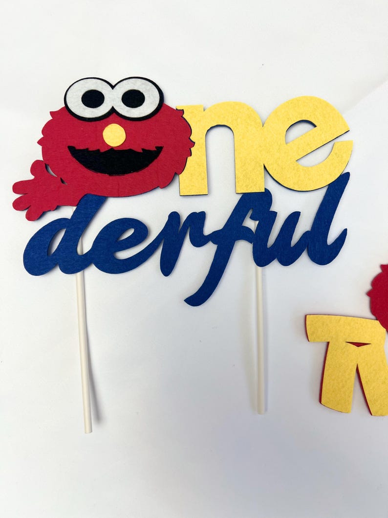 Elmo Cake Topper, 1st/2nd Birthday Cake Topper, Elmo Party Decoration ...