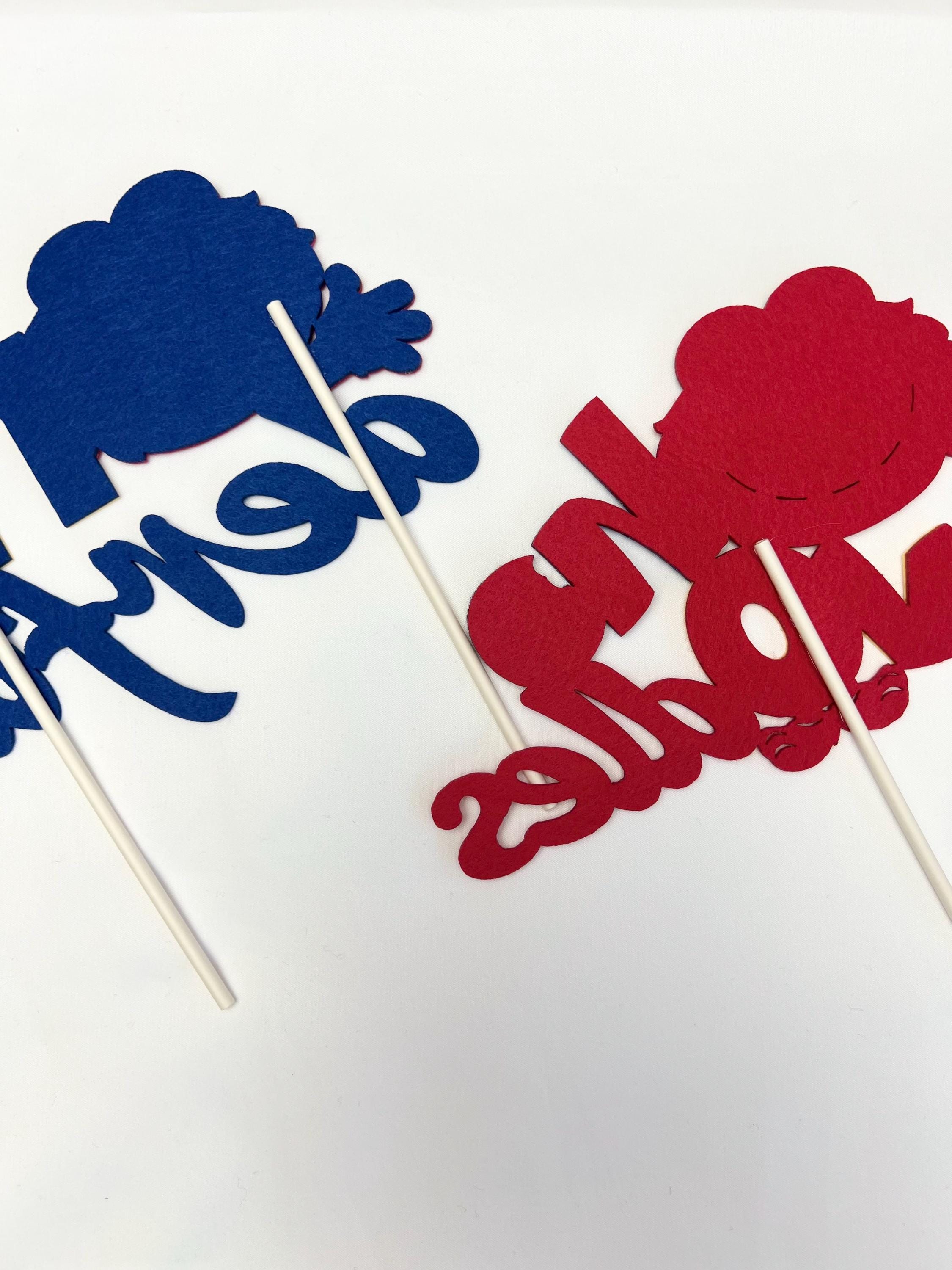 Elmo Cake Topper, 1st/2nd Birthday Cake Topper, Elmo Party Decoration ...