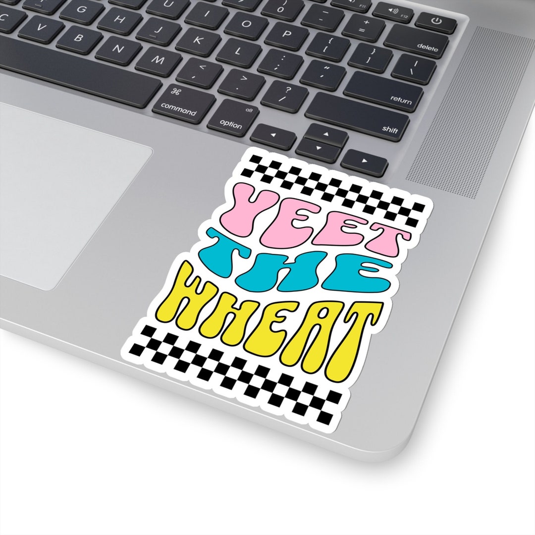 Funny Yeet the Wheat Kiss-cut Sticker, Gluten Free Stickers, Gluten ...
