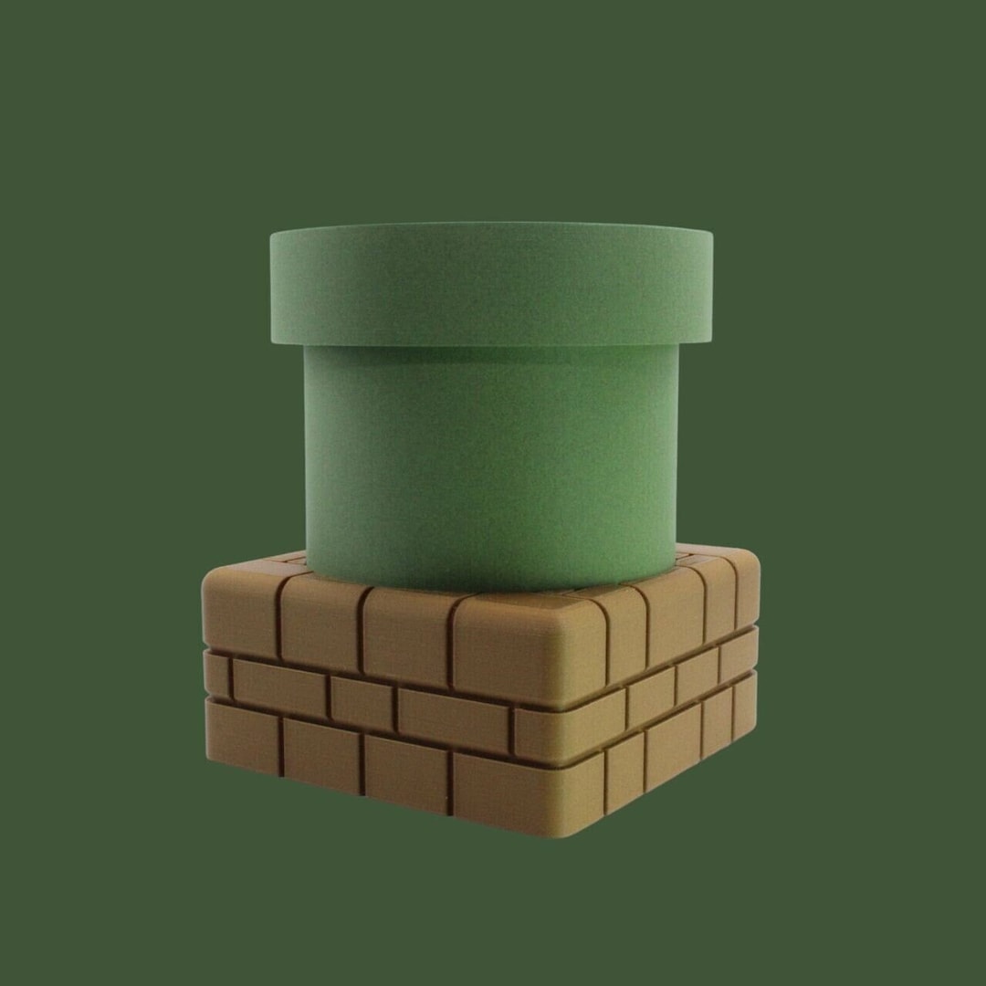 Super Mario Pipe Planter Pot Indoor Planter Office & Home Decor Cute - Etsy