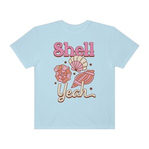 Comfort Colors Retro Shell Yeah T-shirt: Beach Vacation Tee - Etsy